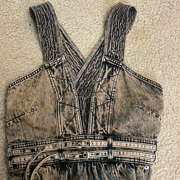 Ulla Johnson | Dresses | Ulla Johnsonstevie Acid Wash Brown Denim Dress ...